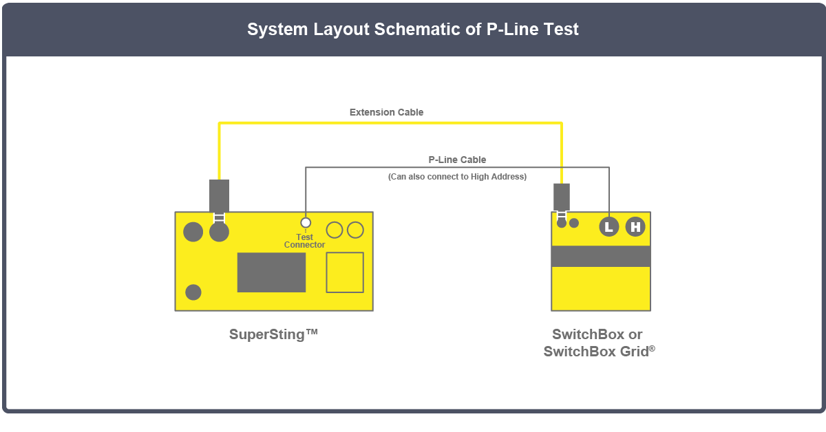 How do I perform a P-line test with my SwitchBox?